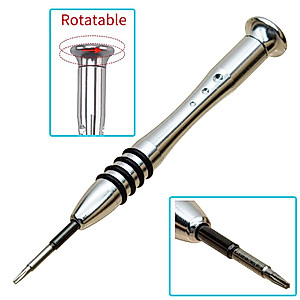 SLAUNT 4 Pack Rubber Feet 10pcs Repair Replacement Screw Compatible with Mac Book Pro Retina A1425 A1502 A1398 13" 15" Bottom Case Screw Rubber Feet and Screwdriver Repair kit