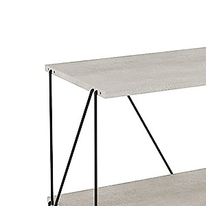 Galano Ezbo Book Shelf - 4-Tier Open Bookshelf - Storage - Bookshelves Organizer - Book Rack - Organizer - Modern Design Display Stand Rack - Dusty Grey Oak