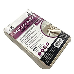 AK TRADING CO. AK Trading 60" Wide Natural Muslin, 100% Cotton Fabric, Unbleached-5 Yards