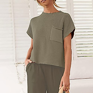 Women 2 Piece Outfits High Neck Knitted Sweater Wide Leg Pant Sweatsuit Lounge Sets cargo pants women 2023 outfits