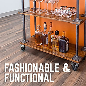 PIPE DECOR Swivel Caster Wheels for ¾” Pipe (4-Pack), Casters for Pipe Legs with Locking Mechanism