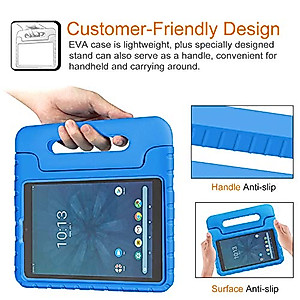 TIRIN Walmart Onn 8 Inch Tablet Case, Light Weight Shockproof Handle Friendly Convertible Stand Kids Case for Walmart Onn 8 inch Android Tablet 2019 Release Model ONA19TB002 NOT for 2020 Gen 2 - Blue