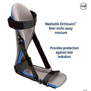 RCAI Plantar Fasciitis Night Splint | Medical Grade Brace For Plantar Fasciitis Relief, Ultra-Comfortable Plush Liner Wicks Away Moisture, Extra Small Size Fits Foot Lengths up to 7-3/4”, Unisex, Made In The USA