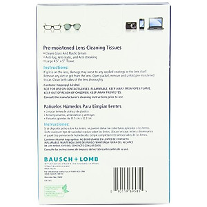 Bausch & Lomb Sight Savers Premoistened Lens Cleaning Tissues - 100 Count, 2 pk.