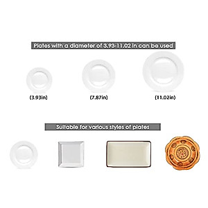 Linkidea 50 Pieces Elastic Food Storage Covers Reusable Stretch Plastic Wrap Bowl Covers Alternative to Foil for Family Outdoor Picnic