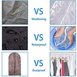 71" L Clear Garment Rack Cover, Clothing Rack Covers, Adult Kids Clothes Protector with 2 Durable Zipper,Waterproof Wardrobe Cover, Dustproof Hanging Clothes Rack Cover, Foldable(L:71x20x52 inch)