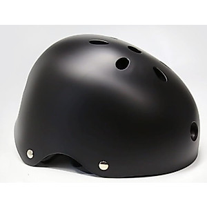 Skateboard/Skate Protection Pads Set with Helmet-SymbolLife Helmet with 6pcs Elbow Knee Wrist Pads for Kids Youths BMX/Cycling/Rollerblading for Head M (20.5-22.4 inch) Black