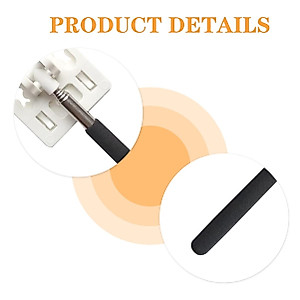 VICASKY Telescopic Rod Card Holder Reacher,Vehicle Parking Toll Swiping Stick Grabber Car Parking Contactless Payment Card Rod Tool