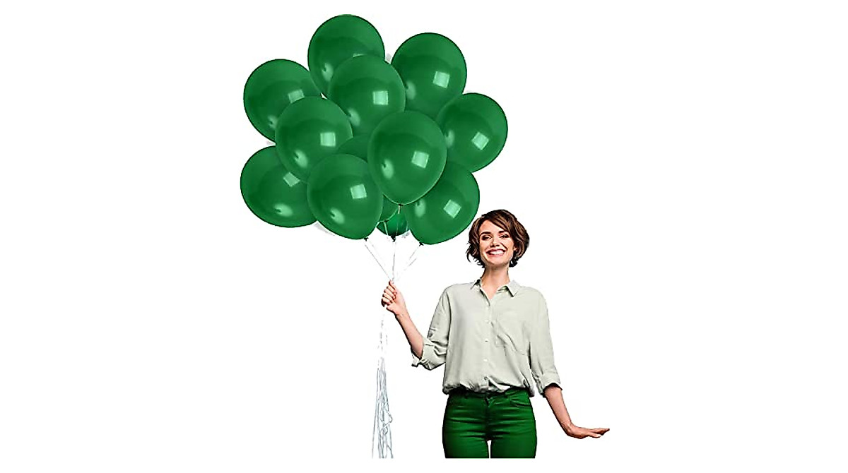 Green Yellow White Balloon Set for Birthdays & Graduations