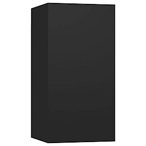 WIFESE Wall Cabinet 2 pcs 12"x11.8"x23.6" Laundry Room Storage Cabinets Tv Wall Shelf Floating Table for Wall Small Wall Cabinets for Storage with Doors Floating Desk for Wall Black