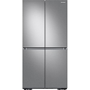 SAMSUNG 23 Cu Ft Smart Counter Depth 4-Door Flex Refrigerator w/ AutoFill Water Pitcher, Dual Ice Maker, Energy Star Certified, RF23A9071SR/AA, Fingerprint Resistant Stainless Steel