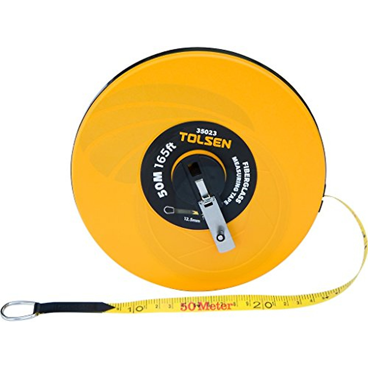 50M 165FT Constriction Imperial Metric Fiberglass Measuring Tape Reel