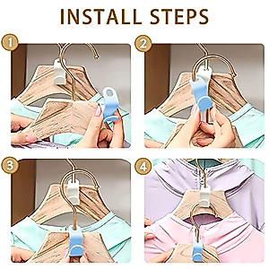 TCIOD 60pcs Hanger Connector Hooks, Space-Saving Cascading Clothes Hook Hanger Plastic Hooks Hanger Hook for Thanksgiving Christmas Decoration