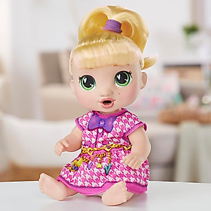Baby Alive Bubbly Tea Party LaLa GooGoo Doll with Teapot Accessories, Blonde Hair, 11 Inches, Toys for 3 Year Old Girls and Boys & Up