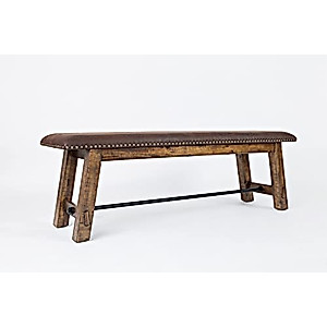 Jofran Cannon Valley Dining Bench, 56" W X 15" D X 19" H, Finish, (Set of 1)