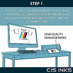 CISinks A3+ Sublimation Ink Transfer Paper 13" x 19" (100 Sheets) For EPSON ME Series, RICOH GX Series And SAWGRASS Printers