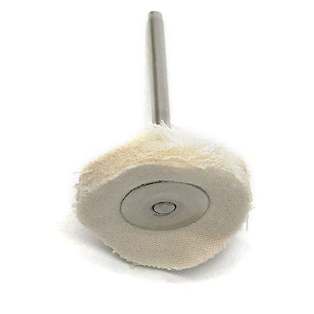 20Pcs Wool Polishing Buff Wheel Buffing Wheels Rotary Tool Accessories Polish Jewelry Watch Mirror 3mm Shank (White)