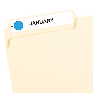 Avery Color-Coding Removable Labels, 1/2 Inch Round Stickers, Light Blue, Non-Printable, 840 Dot Stickers Total (5050)