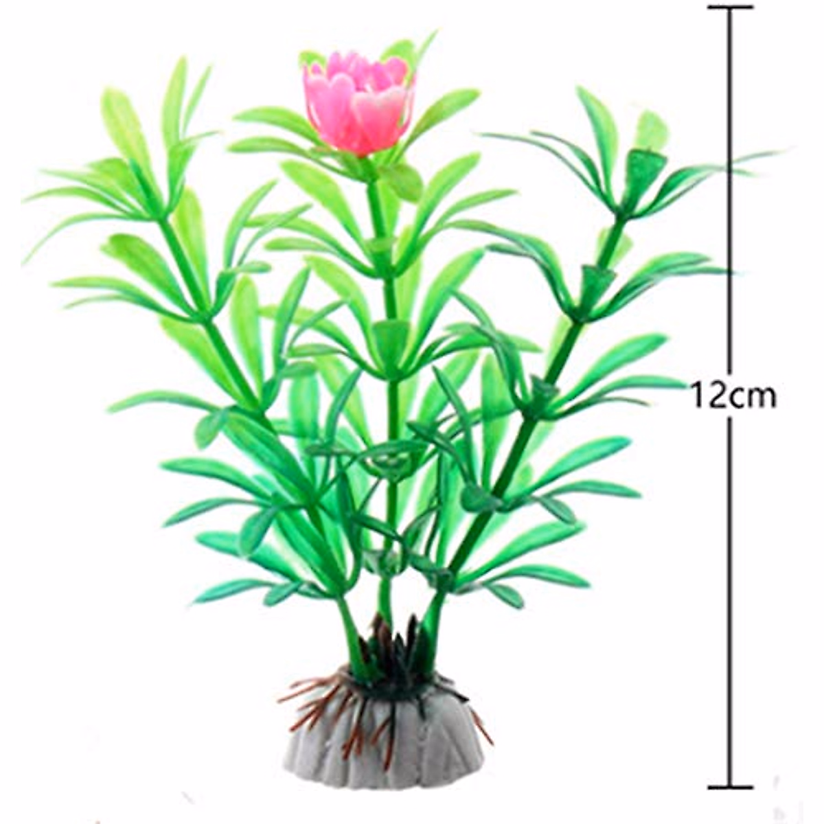 10Pcs Artificial Aquarium Plants, Small Size 2 to 4.5 inch Approximate Height Fish Tank Decorations Home Décor Plastic