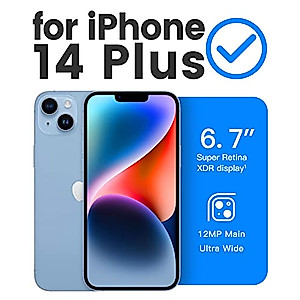 Mkeke Designed for iPhone 14 Plus Case Clear, [Non Yellowing] [Military Grade Protection] Shockproof Slim Case for iPhone 14 Plus 6.7 inch 2022