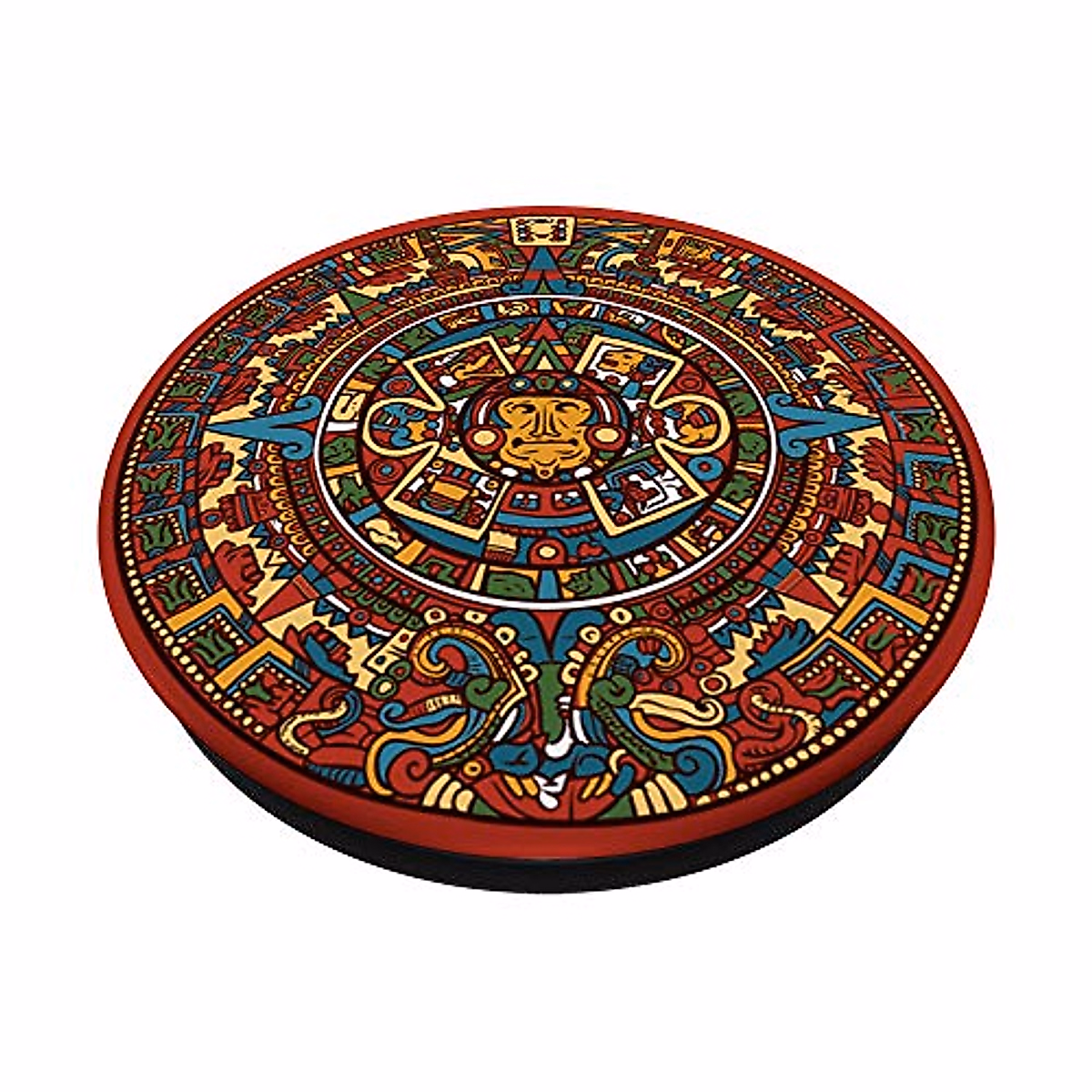 Aztec Calendar Mexican Art Sun Stone Ancient Mayans PopSockets PopGrip: Swappable Grip for Phones & Tablets