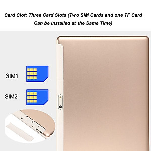 Dpofirs 10.1in Tablet for 5.1, Tablet PC 1GB RAM 16GB ROM with IPS Touch Screen Dual Camera Octa Core, 3G WiFi Tablet Computer 6000mAh Battery, Kids (US Plug)