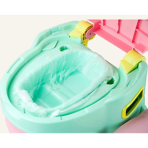 Disposable Potty Liners, Portable Seat Cover Travel Universal Potty Chair Liners with Drawstring, Pack of 50