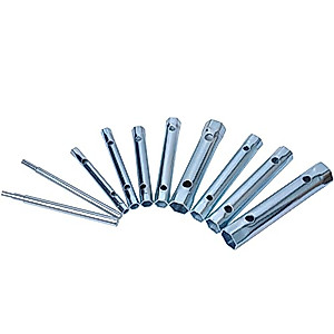Dpwrrot 10Pcs Dual-Ended Wrench Socket Plumber Back Nut Tap Spark Plug Spanner Set Extended Spark Plug Wrench 6-22mm