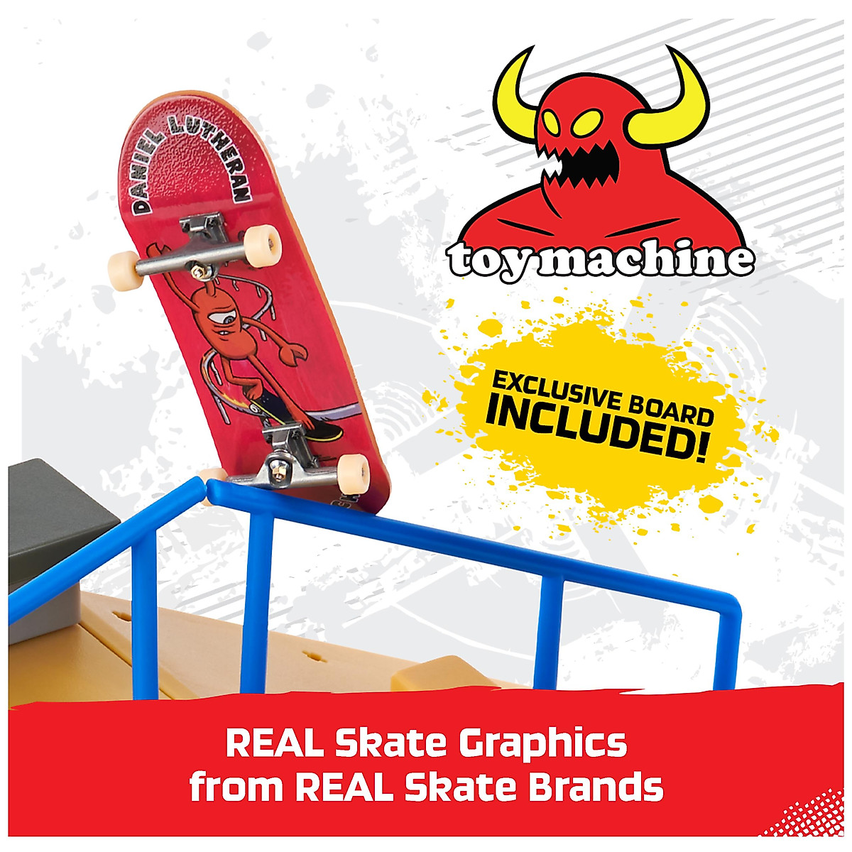 Tech Deck, Jump N’ Grind X-Connect Park Creator, Customizable and Buildable Ramp Set with Exclusive Fingerboard, Kids Toy for Ages 6 and up