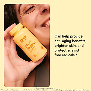 Love Wellness Good to Glow Collagen Supplement | Skin Care with Biotin, Vitamin C, E, & Zinc | Promotes Smooth, Glowing & Clear Skin | Enhances Smoothness, Reduces Wrinkles & Fine Lines | 60 Capsules