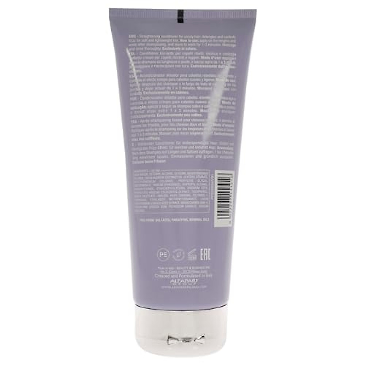 Alfaparf Milano Semi di Lino Smooth Conditioner for Frizzy and Rebel Hair - Detangles Hair - Controls Frizz - Straightens and Hydrates Unruly Hair, 6.76 fl. oz.