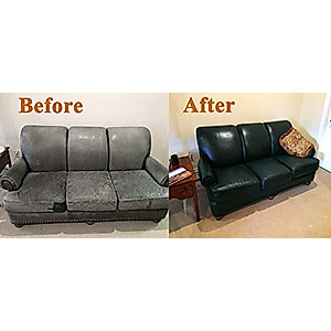 Furniture Leather Max Complete Leather Refinish and Repair Kit/Now with 3 Color Shades to Blend with/Leather & Vinyl Restorer (Wine Blend)