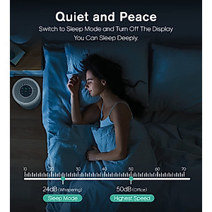 HEPA Filter Air Purifier, Air Purifiers for Home, Bedroom, Office, Pets, H13 Grade (touch control)