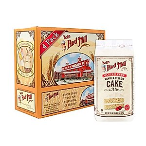 Bob's Red Mill Gluten Free Vanilla Yellow Cake Mix, 19-ounce (Pack of 4) (Package May Vary)