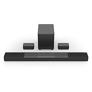 VIZIO M-Series 5.1.2 Immersive Sound Bar with Dolby Atmos, DTS:X, Bluetooth, Wireless Subwoofer, Voice Assistant Compatible, Includes Remote Control - M512a-H6