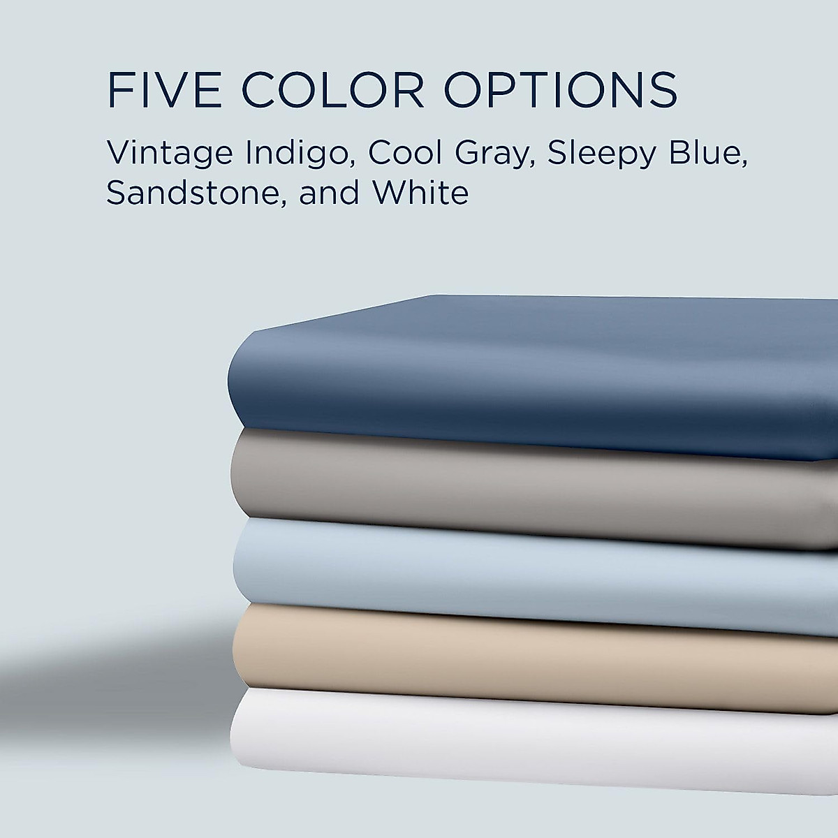 TEMPUR-Rayon from Bamboo Sheet Set, Sleepy Blue, Full
