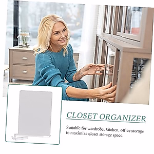 KITANDOVE 2pcs Clothes Board Drawer Separators Clothing Drawer Dividers Closet Shelf Divider Clear Shelf Closet Dividers Closet Shelf Separator Clear Wardrobe Partitions Drawers Dividers Abs