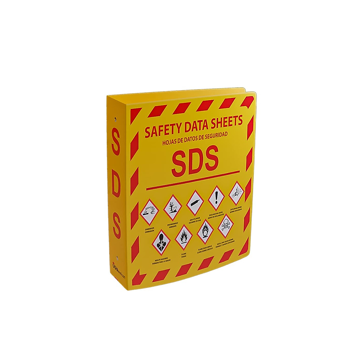 Yellow Safety®, 1-Pack, MSDS SDS Binder - 2024 Requirements, Heavy Duty 3 Inch, 3 Ring Safety Data Sheet SDS Binder