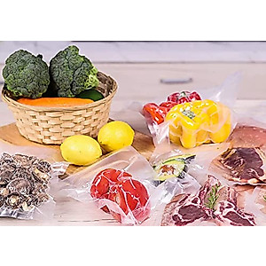 Vaakas Vacuum Sealer Bags Rolls 2 Pack 11''x16' For Food Saver, Weston. Commercial Grade, Vacuum Seal Bags Rolls,BPA Free,Great for Vac Storage Seal Bags, Meal Prep with Sous Vide