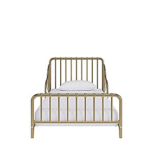 Little Seeds Quinn Whimsical Metal Toddler Bed, Gold