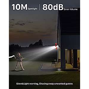 IHOXTX Security Cameras Wireless Outdoor, Flood Light Solar Cameras for Home Security, Home Camera with Color Night Vision, PIR Human Detection, 2-Way Talk, IP66 Waterproof (2Packs-Black)