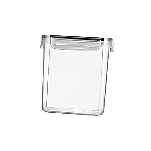 Llazsybz Airtight Clear Storage Containers, Transparent Fresh Keeping Storage Containers with Lids, Pantry Stackable Storage Organizer Keeping Box, 1.6L