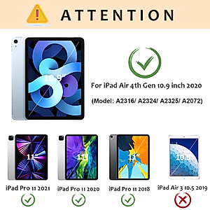eTopxizu Kids Case with Built-in Screen Protector for iPad Air 5th Generation 2022/iPad Air 4th Gen 2020, 10.9" iPad Air 5/4 Shockproof Handle Stand Case for iPad Air 5th/4th Gen 10.9/Pro 11, Blue