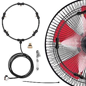 HONYOU Fan Misting Cooling Kit for DIY Outdoor Mist Fan 19.6 Ft