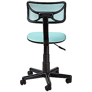 Urban Shop Swivel Mesh Desk Chair, Blue 20.86D x 22W x 33.46H in