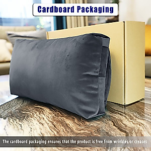 AmazeCov Adjustable Headrest Pillow for Recliners and Armchairs - Non-Slip Velvet Cushion for Neck Support and Pain Relief (Gray)