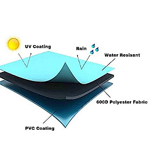 Vailge Patio Adirondack Chair Covers, Heavy Duty Patio Chair Cover, Waterproof Outdoor Lawn Patio Furniture Covers (Standard - 2 Pack, Beige & Brown)