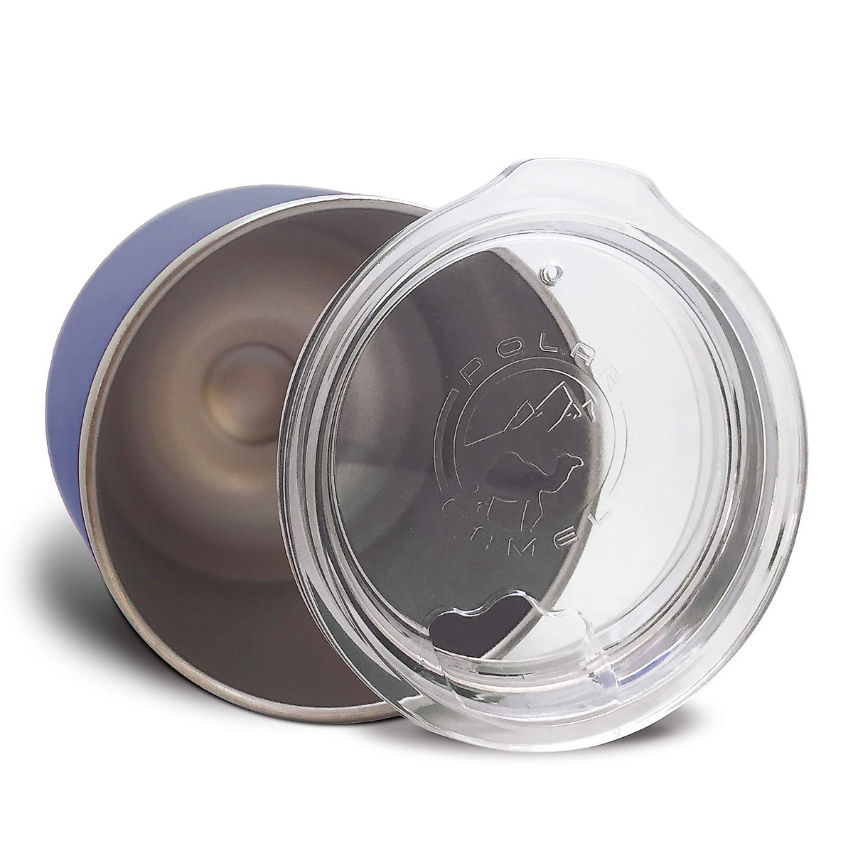 LaserGram Double Wall Stainless Steel Wine Glass Tumbler, Flag of Puerto Rico, Personalized Engraving Included (Dark Blue)