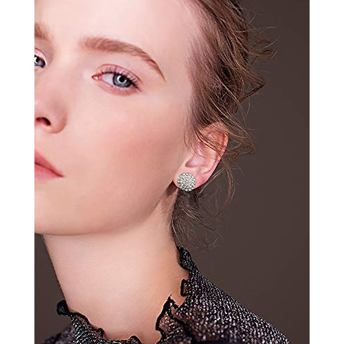 Wremily 8 Pairs Clip Earrings Set for Women Rose Flower CZ Simulated Pearl Gold Knot Clip Earrings with Rubber Pads Non Pierced Hypoallergenic Clip on Earrings Jewelry