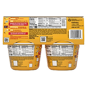 Velveeta Shells & Cheese Microwaveable Shell Pasta with 2% Milk Cheese, 4 ct Pack, 2.19 oz Cups